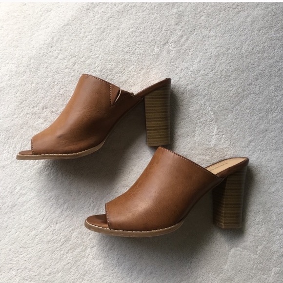 Express | Shoes | Cognac Mules Offers Welcomed | Poshmark
